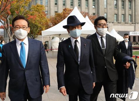 이태원 참사 조문 마친 아소 다로 일본 전 총리 네이트 뉴스