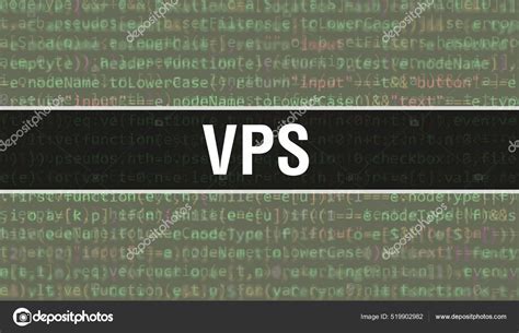 Vps Digital Java Code Text Vps Computer Software Coding Vector — Stock