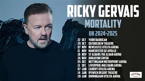 Ricky Gervais Mortality Everyone Theatres
