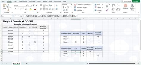 Use Of Single And Double Xlookup Tutorial Link Gfjkqf