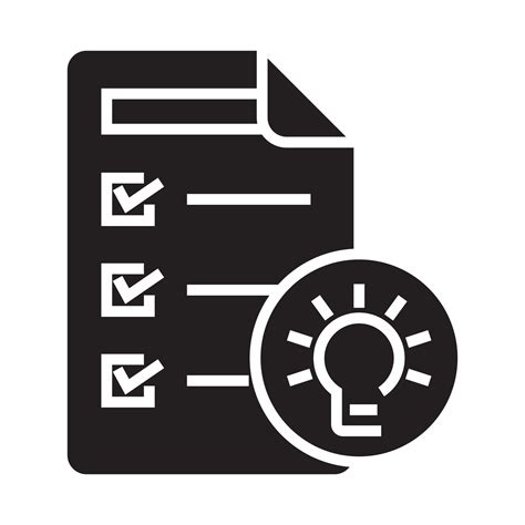 Hypothesis Or Basic Assumption With Light Bulb Flat Vector Icon For
