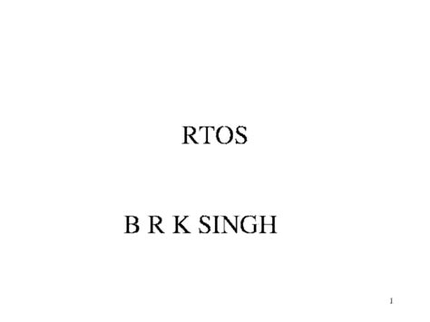 Ppt Real Time Operating System
