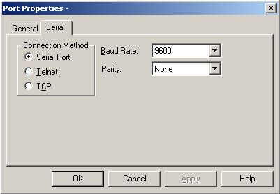 Serial Port Properties Serial Port Connection CIMPLICITY 2022 Documentation GE Digital