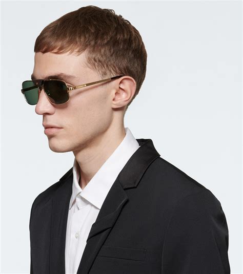Cartier Eyewear Collection Rectangle Frame Acetate Sunglasses Cartier