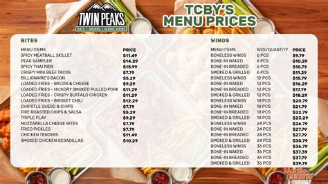 Twin Peaks Menu Prices Happy Hour Specials 2024