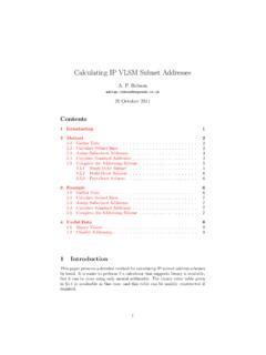 Calculating IP VLSM Subnet Addresses Calculating Ip Vlsm Subnet Addresses Pdf PDF PRO