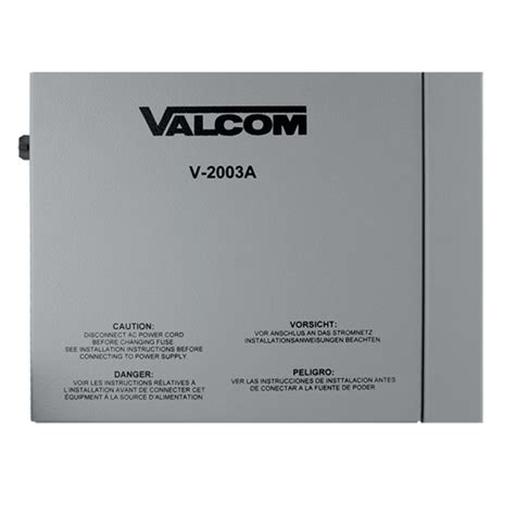 3 Zone One Way Page Control With Power V 2003a Valcom