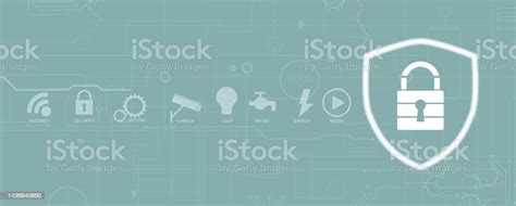 사이버 보안 노트북 시스템 제어 및 정보 또는 네트워크 보호 비즈니스 및 인터넷 프로젝트를 위한 미래 기술 웹 서비스 노트북에 대한 스톡 벡터 아트 및 기타 이미지 Istock