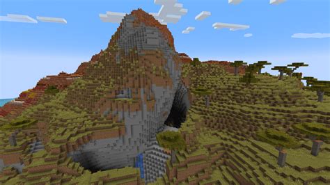 [java] Coastal Hollow Savannah Plateau Village With Eroded Badlands And