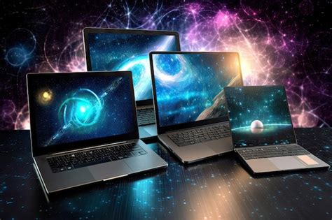 Premium AI Image Laptops Collaboration Solve Tasks Related To Neural