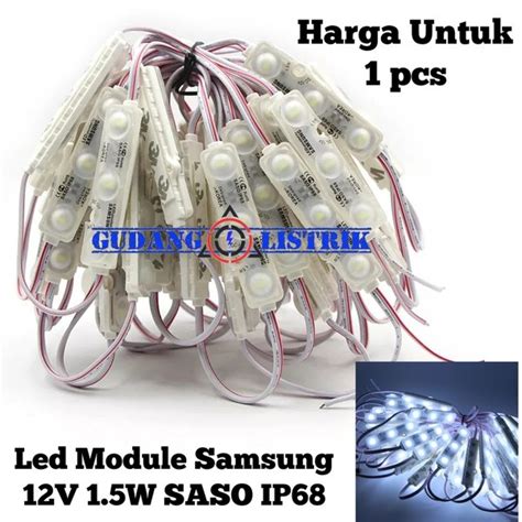 Jual Lampu Led Module Samsung 3 Mata 12v 1 5w Saso Ip68 Waterproof Di
