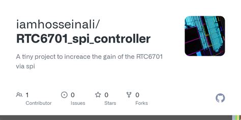 Github Iamhosseinali Rtc6701 Spi Controller A Tiny Project To