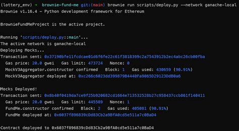 Deploying Ganache Local Wbrownie Vm Exception While Processing