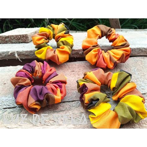 Luz De Vela Check Mate Scrunchies💛🧡♟️🧡💛 You Can Reserve Your Favorite Scrunchies From Luz De