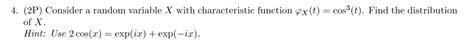 Solved 4 2p Consider A Random Variable X With