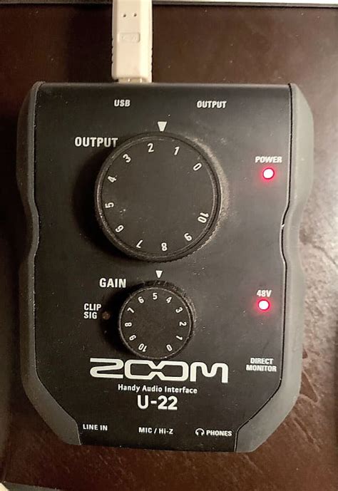 Zoom U22 Audio Interface Usb Preamp Usb Or Battery Powered Reverb