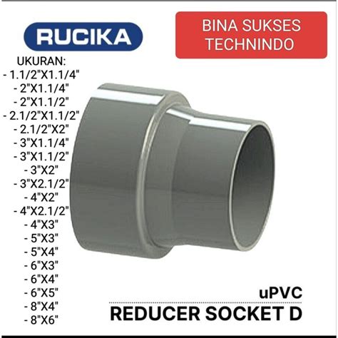 Jual 8 X 6 Inch Increaser D In Reducer Socket D Rucika R Sock Tipis