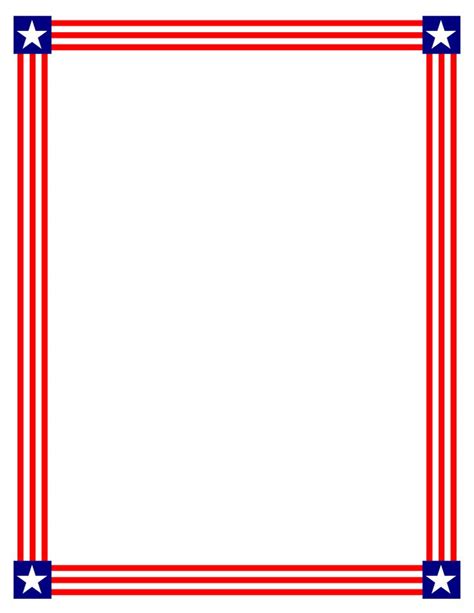 Patriotic Clip Art Borders Free Cultivated Ejournal Art Gallery