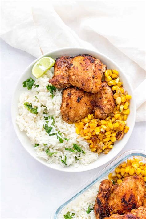 Easy Chipotle Chicken Thighs Meal Prep And Freezer Friendly