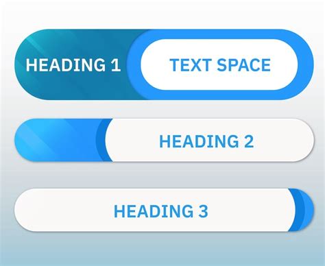 Premium Vector Modern Heading Template Blue