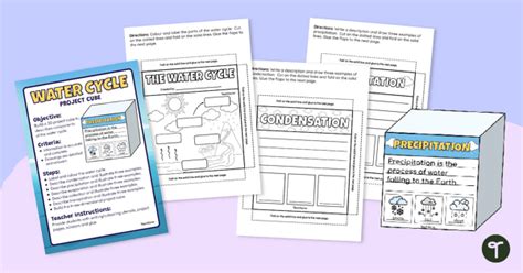 Water Cycle Cube Project Teach Starter