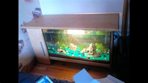 Fabrication meuble TV aquarium - YouTube