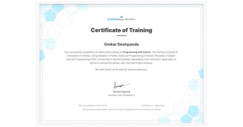 Omkar Deshpande On Linkedin Successfully Completed The Programming