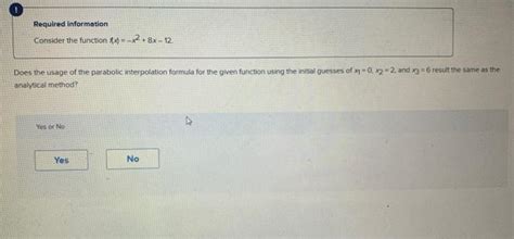 Solved Required Information Consider The Function