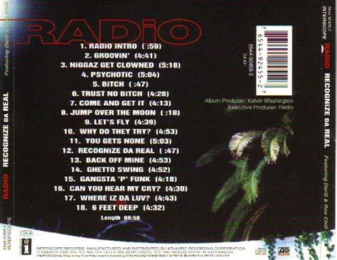Radio Featuring Darq And Roc Chill Recognize Da Real Cd Rapsourcenet