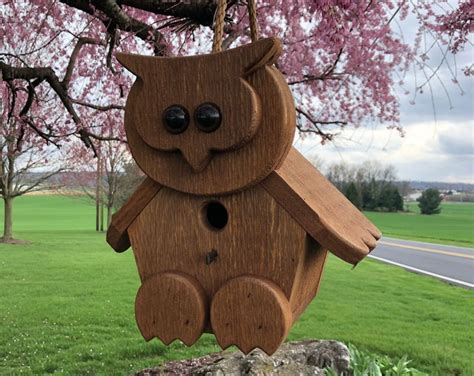 Rustic Large Birdhouse Reclaimed Materials Amish Made Sh Bh4 Etsy