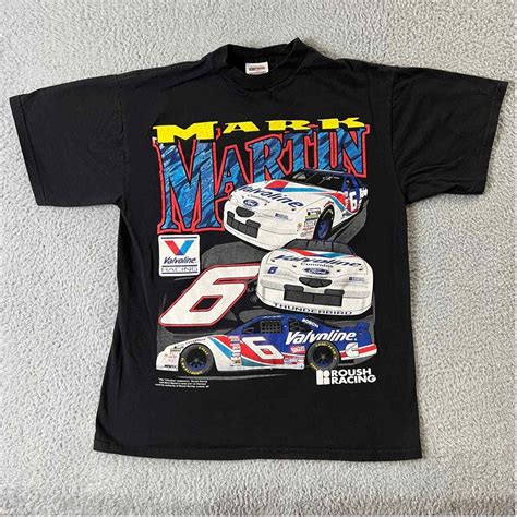 Vintage Mark Martin Valvoline Nascar Large Shirt Gem