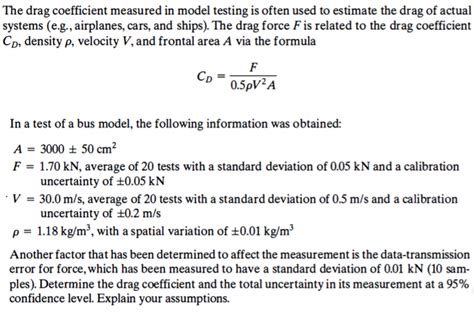 Drag Coefficient And Frontal Area At Henry Copeland Blog