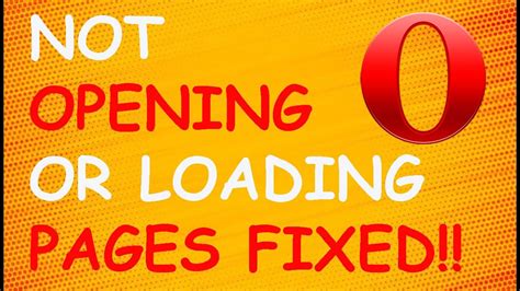 How To Fix Opera Browser Not Opening Or Loading Pages In Windows Youtube