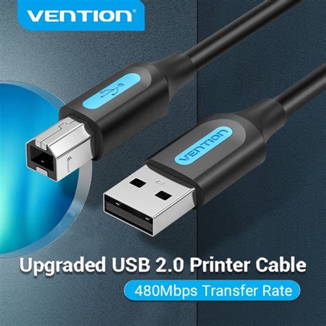 Vention Usb Printer Cable Usb Type B Usb Male To Male Mbps For Printer Scanner Shopee