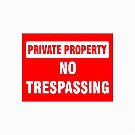 Private Property No Trespassing Sign Get Signs
