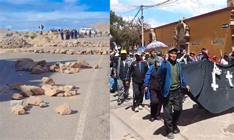 Paro En Puno Se Agrava Y Persiste Bloqueo De Sus Principales Carreteras