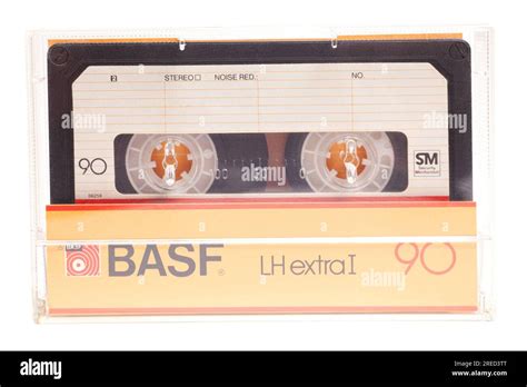 Close Up Of Vintage Audio Tape Cassette Basf Lh Extra I 90 Side 2 In