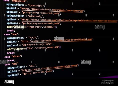 Software Source Code Programming Code Programming Code On Computer