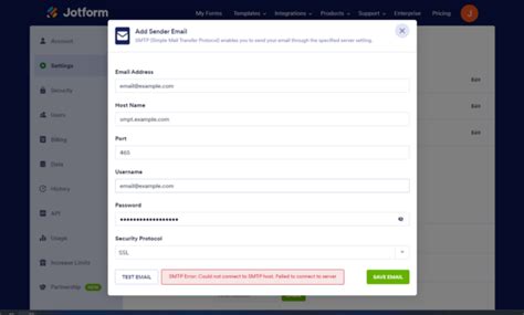 How To Set Up Smtp For A Form