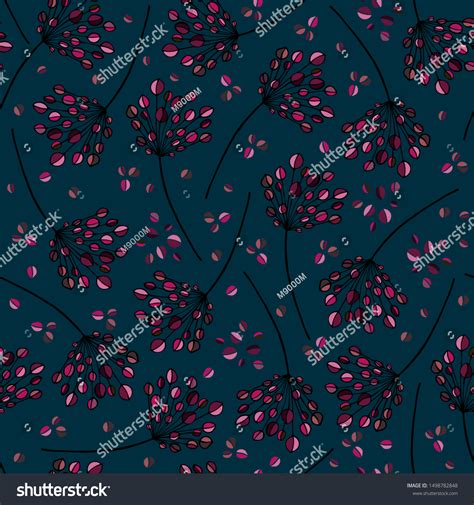 Botanical Seamless Pattern Eps Vector Illustration Stock Vector Royalty Free