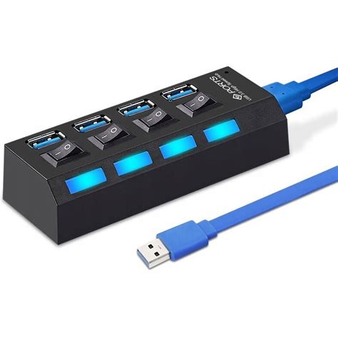 Хъб Usb Splitter M062a 4 Usb 30 порта Син Emagbg