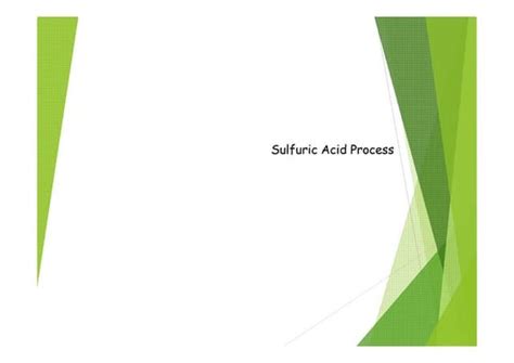 Lecture 17 Manufacturing Of Sulfuric Acid By Chamber Process H2so4pdf