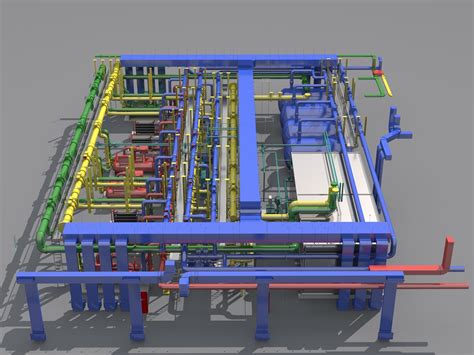 Industrial Boiler Room 3d Model Turbosquid 2387413