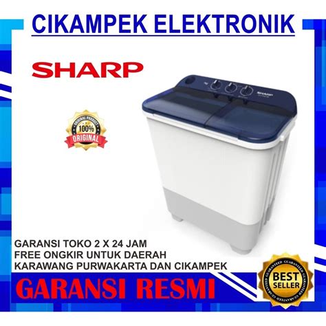 Jual Mesin Cuci Sharp Tabung Est Nt Tabung Kg Shopee Indonesia
