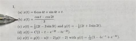 Solved 1 Find All Solutions Of Each Of The Following