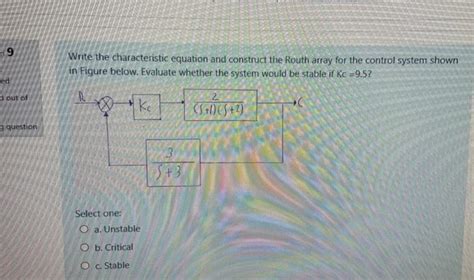 Solved Write The Characteristic Equation And Construct The Chegg
