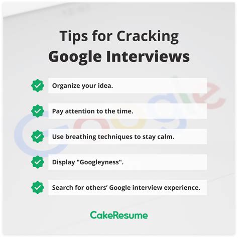 A Guide To Google Interview Questions Examples And Tips Cakeresume