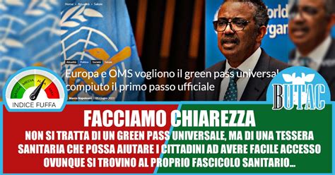 Il Green Pass Universale Butac Bufale Un Tanto Al Chilo