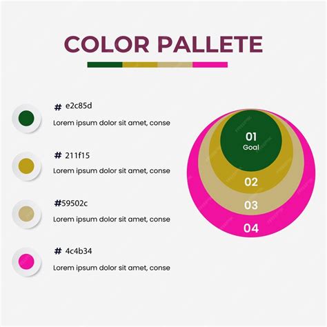 Premium Vector Set Vector Color Palette Samples Combination Of