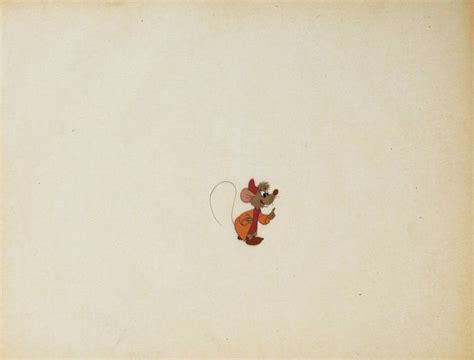 Production Cel Featuring Jaq From Cinderella Cinderella Art Disney Art Disney Sidekicks